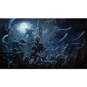 Fantasy North - The Midnight Hour - TCG Playmat and Mouse Pad - 24 x 14 inches