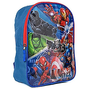 Marvel 15" Backpack Avengers Spider-Man Iron Man Black Panther Thor Hulk