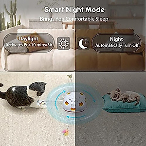 ORSDA Cat Toys Rechargeable, 4in 1 Interactive Automatic Indoor Cats Toy with 8 Holes Mice Whack-A-Mole, Hide and Seek Smart Motion Kitten Toys with 5Pcs DIY Replacement Refills