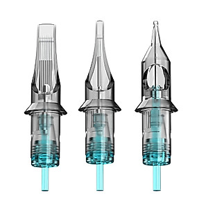 STIGMA Aquamarine Knight Tattoo Cartridge Needles 50pcs Assorted Sizes 0.35mm RL+RM (1203RL 1205RL 1207RL 1209RM 1215RM) Round Liner/Round Magnum EN02B-50KIT-X
