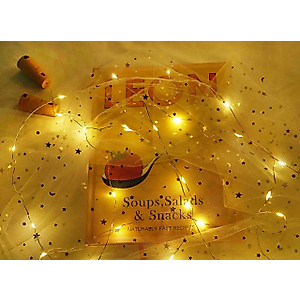 LoveNite Wine Bottle Lights with Cork Switch, 15 LED 8 Pack Battery Operated Mini Fairy Copper Wire Cork String Lights for Party Wedding Christmas Festival Decoration (Warm White)