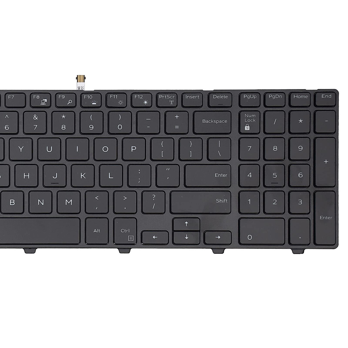 SUNMALL New Laptop Notebook Replacement Keyboard with Backlit Compatible with Dell Inspiron 15 3000 3541 3542 5547 Black US Layout