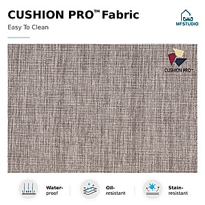 MFSTUDIO Outdoor Patio Dining Chairs, 2 PCS Metal Frame Patio Sling Chairs with Backrest and Armrest, All Weather Resistant Heavy Duty Patio Chair, Grey