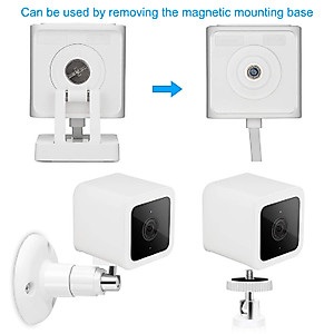 MENEEA for Wyze Cam v3/Pro,for Wyze Cam Outdoor,for Wyze Cam Pan V2,for Wyze Cam Pan Wall Mount, Adjustable Indoor and Outdoor 360 Degree Swivel Ceiling Mount Bracket for Security Camera (2 Pack)
