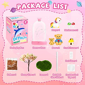 SEKEAHU Satkago Crafts for Girls Ages 4-8 8-12, Music Box and LED Novelty Toys Christmas Gifts Arts and Crafts for Kids Ages 8-12 4-8