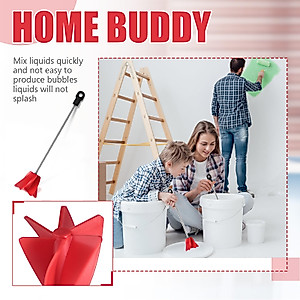 Loosh 11 Inch Paint Stirrer for Drill, Drill Mixer Attachment, Epoxy Mixer, Paint Mixer for Drill, Helix Drill Paint Mixer for Most Drills, Resin Mixer, Mixing Concrete Resin Paint(3 Pcs)
