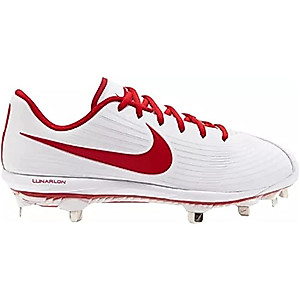 Nike Women's Zoom Hyperdiamond 3 Elite Softball Cleats (White/University Red-White, 7.5)