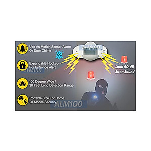 Mini Portable Motion Alarm System for Home Security