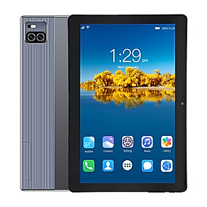 Tablet 10 inch, WiFi Tablet PC, 2GB RAM, 32GB ROM, Octa Core Processor, FHD IPS Touchscreen, 2MP Front 5MP Rear Camera, BT, 6000mAh, Type C Port, GPS (Grey)