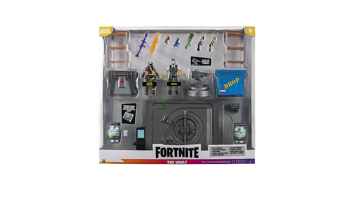 Fortnite The Vault Deluxe Diorama - Collectible Playset with Figures