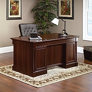Sauder Palladia Executive Desk, Select Cherry finish