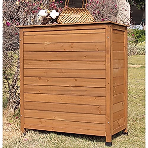 Outdoor Storage Cabinet with Adjustable Shelves Garden Tool Shed, Outdoor Garden Tools Waterproof Storage Box for Yard Patio