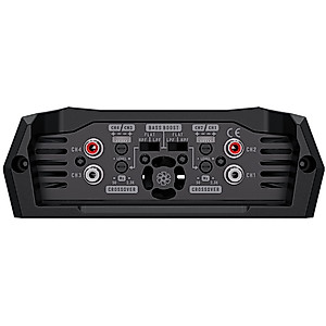 Stetsom Bravo HQ 800.4 Multichannel Car Audio Digital Amp - 2 Ohms Stable, 800 Watts RMS, 4 Independent Channels, Variable Crossover, Full Range, Car Stereo ds Bridge Speakers 800x4, RCA & High Input