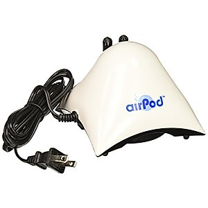 Penn-PLAX Air-Pod Aquarium Air Pump – Ultra Quiet – Compact Dome Shape – Double Outlet – Great for Fish Tanks Up to 75 Gallons