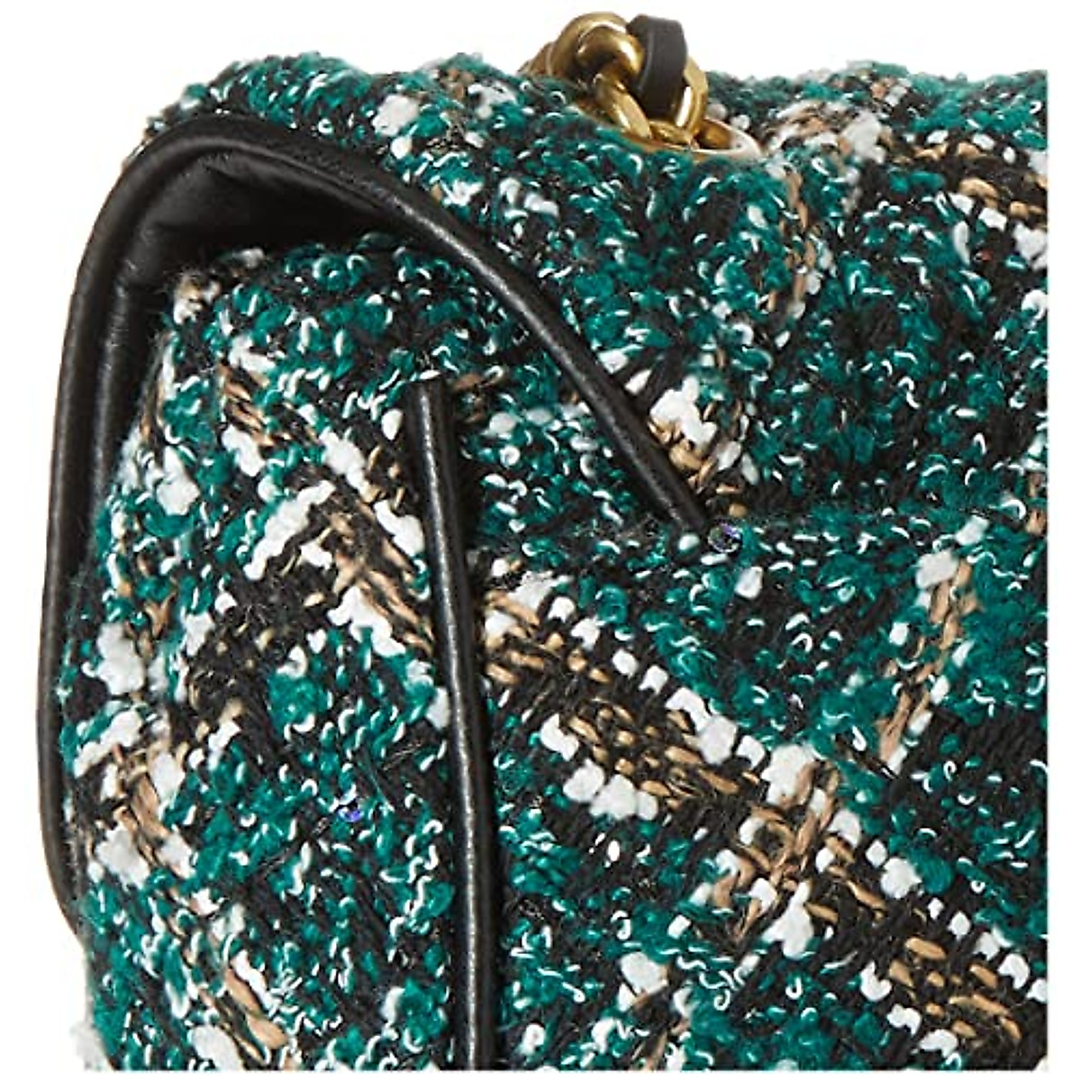 Karl Lagerfeld Paris Womens Agyness Bag Shoulder, Glen Plaid, One Size US