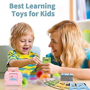 Educational Learning Toys for Toddler Ages 3-6, Kindergarten Talking Sight Words Flash Cards with 224 Words, Preschool Montessori Learning Resources and Birthday Gift for 3 4 5 Year Old Boys and Girls