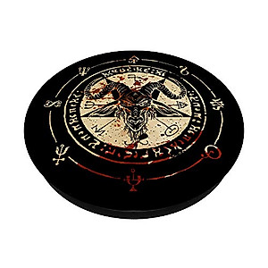 Seal Of Baphomet Occult Pentagram Goat Satanic Occult PopSockets PopGrip: Swappable Grip for Phones & Tablets