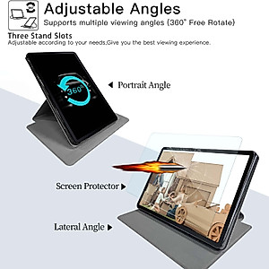 for Samsung Galaxy Tab A8 10.5 inch 2022 Model (SM-X200/X205/X207),360 Degree Rotating Folding Stand Protective Cover with Auto Sleep/Wake for Samsung Tablet,Animals Dog Paws Galaxy
