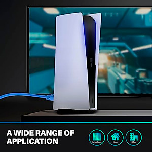 GearIT Cat 6 Ethernet Cable CCA - (6ft, 2-Pack) LAN Network Cord, UTP, Internet, Network Cable Cat 6 Patch Cable - Black & Blue, 6 Feet