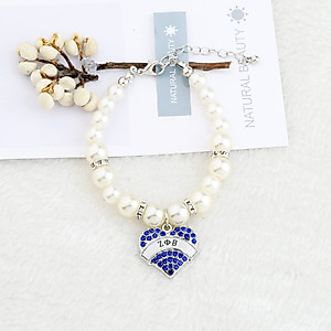 UJIMS Sorority Bracelet Sisterhood Gift Greek Greece Sorority Jewelry for Women Sorority Sister Gifts for BFF Friend(ZB Bead Bracelet)