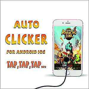 Auto Clicker for iPhone iPad：Screen Device Automatic Tapper for Android IOS，Simulated Finger Continuous Clicking, Adjustable Speed Physical Clicker，Suitable for Games, Live Broadcasts Likes, Reward Tasks（1 Second Fastest 33 Times） (A1)
