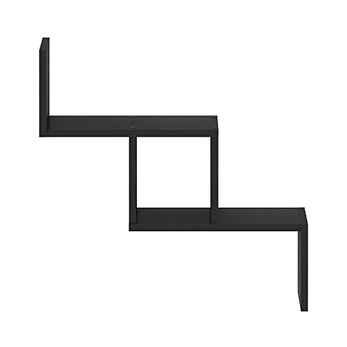 Furinno Rossi Wall Mount Floating Ladder Shelf, Espresso
