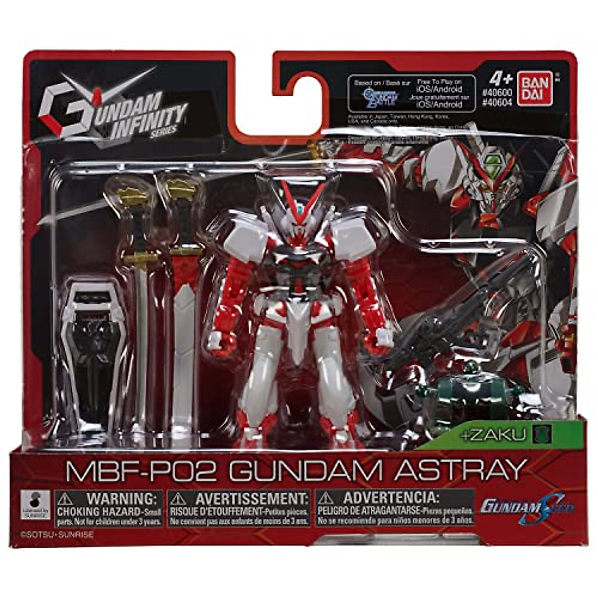 Bandai America - Gundam Infinity 4.5 Gundam Astray Red Frame Action Figure