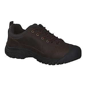KEEN Men's Targhee 3 Oxford Casual Hiking Shoes, Dark Earth/Mulch, 11.5 Wide