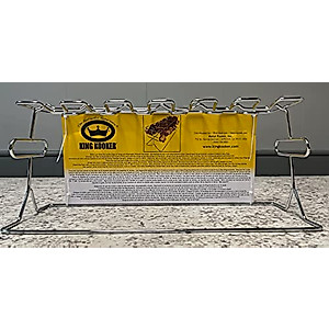 King Kooker #12WR 12-Slot Leg and Wing Grill Rack for Poultry