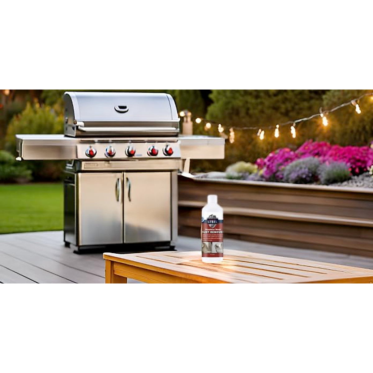 Stainless Steel Rust Remover & Cleaner, Soft Cleanser, NSF Approved Safe for Food Areas. Non-Toxic for Appliances Perfect for Rust Stains, Your Fridge, Cybertruck and more (8.5 oz)