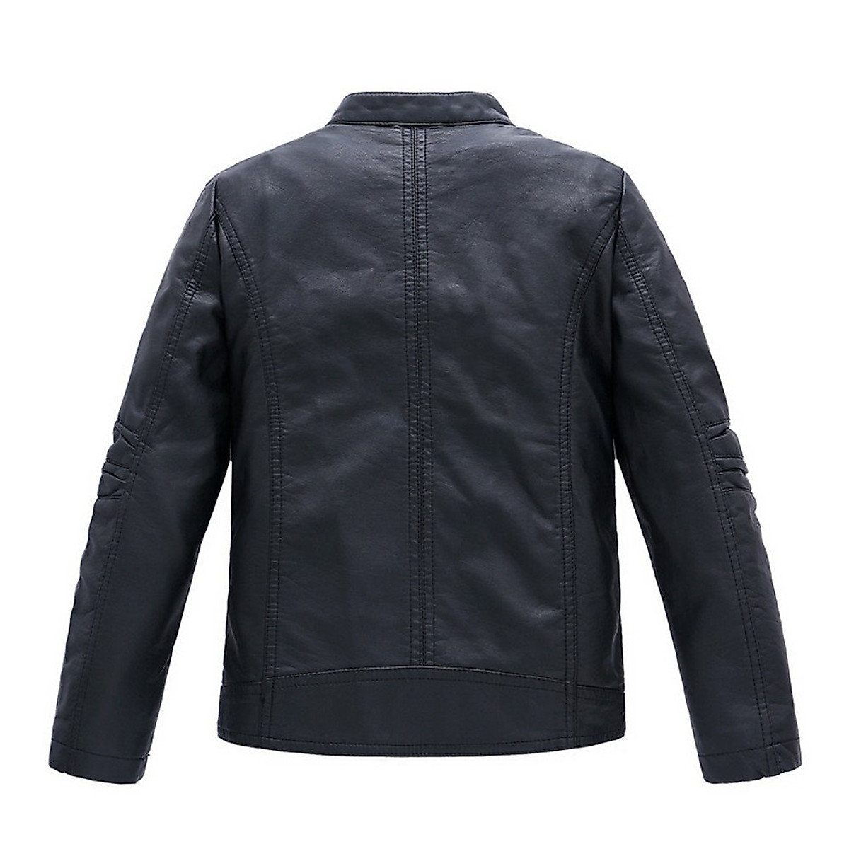 LJYH Boy's&girl's Collar Faux Motorcycle Leather Jackets Kids Spring Biker Coats Black 3/4yrs（100cm）