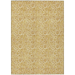 Addison Rugs Chantille ACN661 Gold 8' x 10' Indoor Outdoor Area Rug, Easy Clean, Machine Washable, Non Shedding, Bedroom, Entry, Living Room, Dining Room, Kitchen, Patio Rug