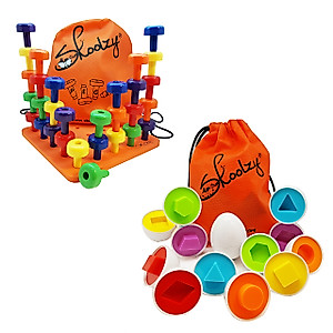 Skoolzy Peg Board Set - Egg Toy