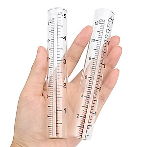 TBWHL 2pcs 5" Capacity Rain Gauge Glass Replacement Tube for Yard Garden Outdoor Home