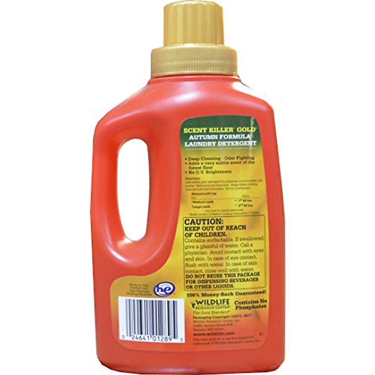 Scent Killer Gold Autumn Formula Odor Eliminator Laundry Detergent for Hunting Gear, 32 Fluid Ounces