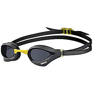 arena Cobra Core Swim Goggles for Men and Women, Smoke-Black, Standard Non-Mirror