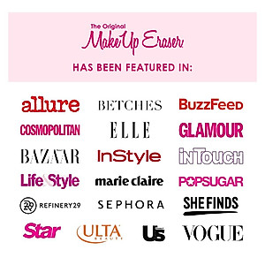 MakeUp Eraser Puff 5pc Set, Reusable and Machine Washable Rounds, Laundry Bag Included,5 Count (Pack of 1)