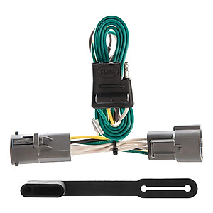 CURT 55316 Vehicle-Side Custom 4-Pin Trailer Wiring Harness, Fits Select Ford F-150, F-250, HD, F-350 , Black