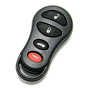 OEM Electronic 4-Button Key Fob Remote Compatible With Chrysler Dodge Jeep (FCC ID: GQ43VT17T, P/N: 04602260)