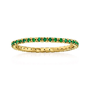 RS Pure by Ross-Simons 0.33 ct. t.w. Gemstone Eternity Band in 14kt Yellow Gold