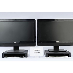Vu Ryte Stackable 2 Inch Computer Monitor Riser Stand, VuRyser 2, Black, VUR 4855 (Single)