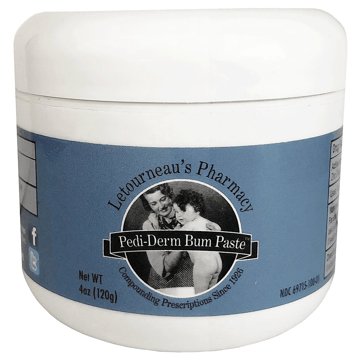 Pedi-Derm Bum Paste 4oz Jar