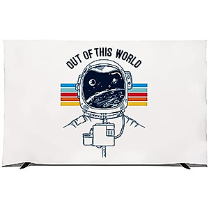 TV Cover Dust-Proof TV Cover 22"-80" Universal Protector for LCD LED Wall Mount Curved Desktop Monitor Desktop TV Protector Cover Room Decoration(Size:28in,Color:C)