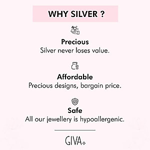 GIVA 925 Sterling Silver Hypoallergenic Silver Infinity Heart Ring for Women Anniversary Birthday Gifts
