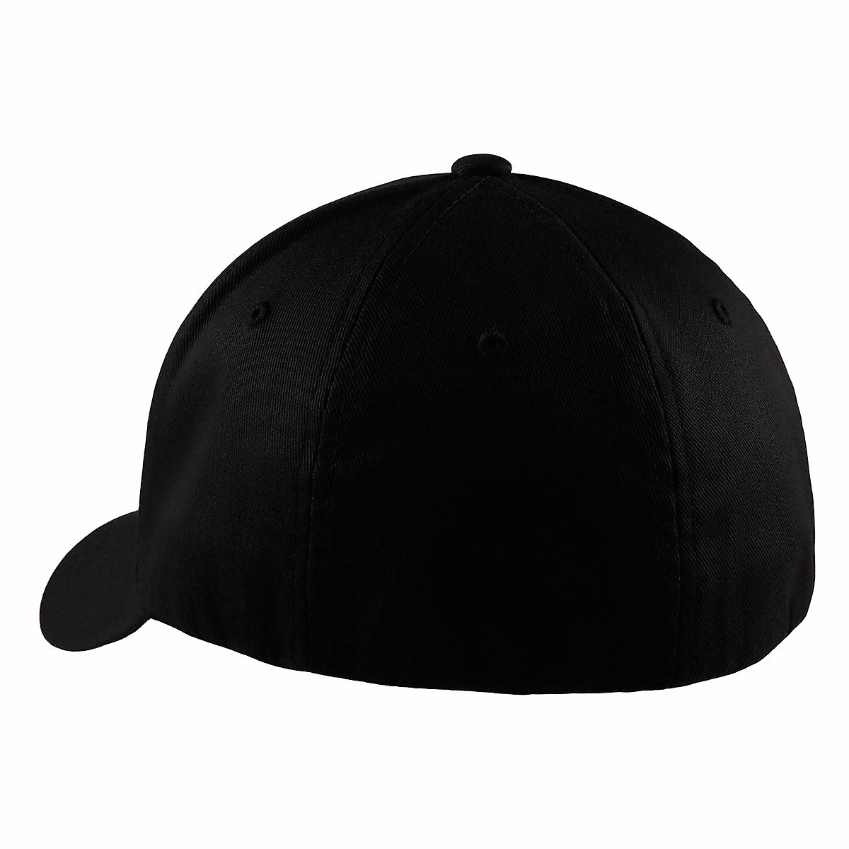 Custom Embroidered Flex Fitted hat. Flex Fitted 6277/6477. Place Your Own Logo or Design (L/XL, Black)