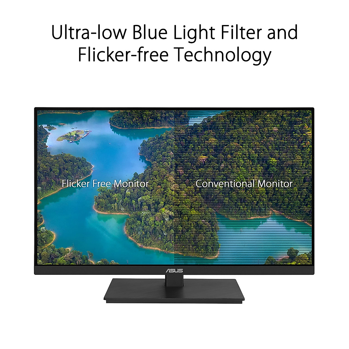 ASUS 27” 1080P Docking Monitor (VA27ECPSN) – Full HD, IPS, 75Hz, Adaptive-Sync, Speakers, Eye Care, Low Blue Light, Flicker Free, RJ45, USB-C, DisplayPort, HDMI, Height Adjustment, VESA Wall Mountable