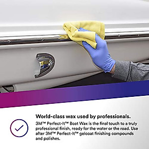 3M Perfect-It Boat Wax, 36113, 1 Quart, Contains Carnauba Wax, Protects against Weather and Oxidation, For Boats and RVs