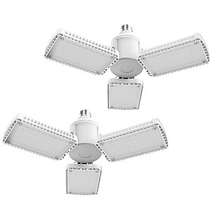 Olafus Motion Sensor LED Ceiling Light, 800LM Battery Operated Ceiling Light, 5000K Motion Activated Light for Closet Shower Room Stairs Hallway Bathroom, Orange