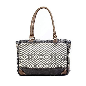 Myra Bag Sapphire Upcycled Canvas Handbag S-1322