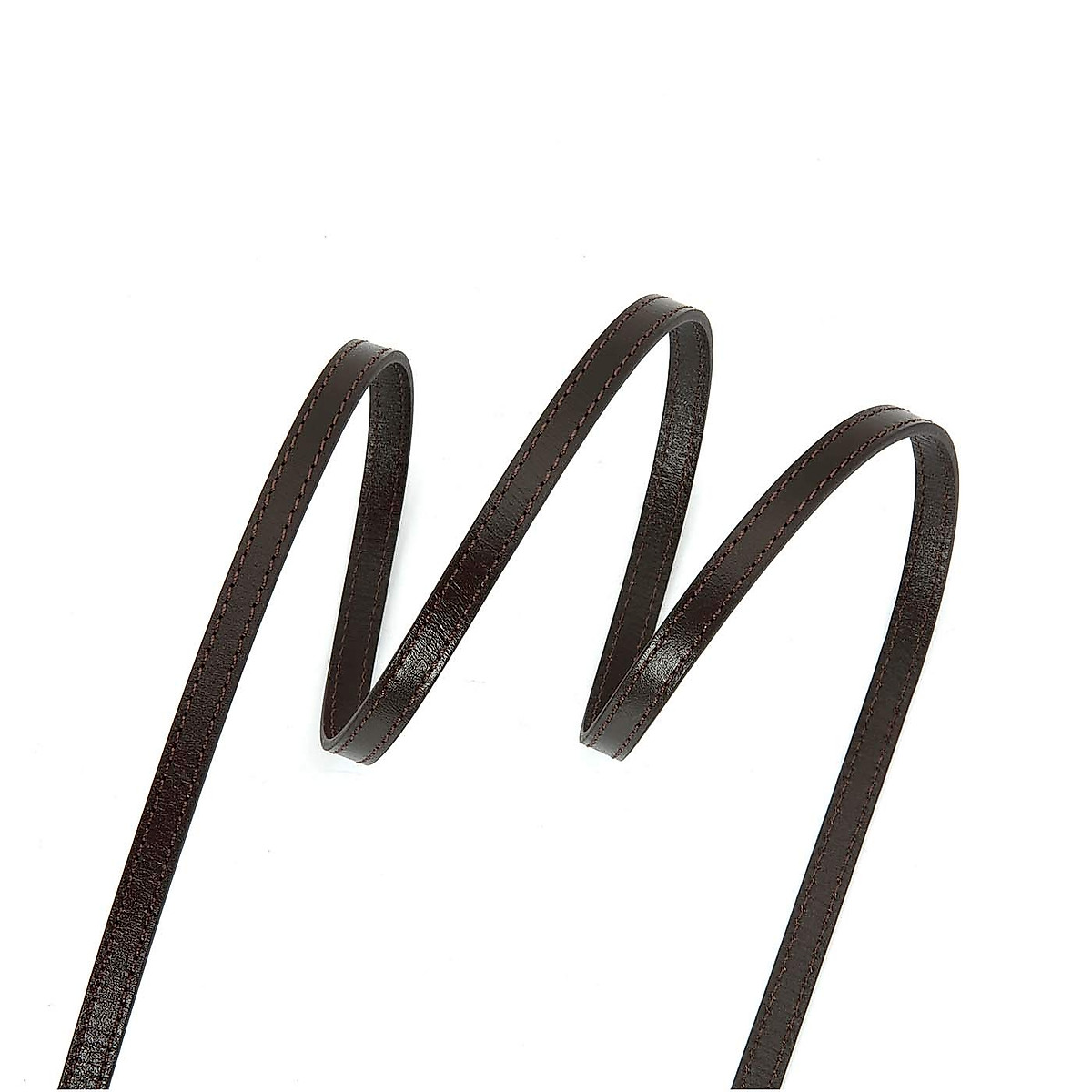 Genuine Leather Cross Body Strap for Alma BB Damier Ebene Pochette Eva Favorite PM MM Mini 10mm Coated Dark Brown with Gold Hardware (Brown110cm Gold HW)